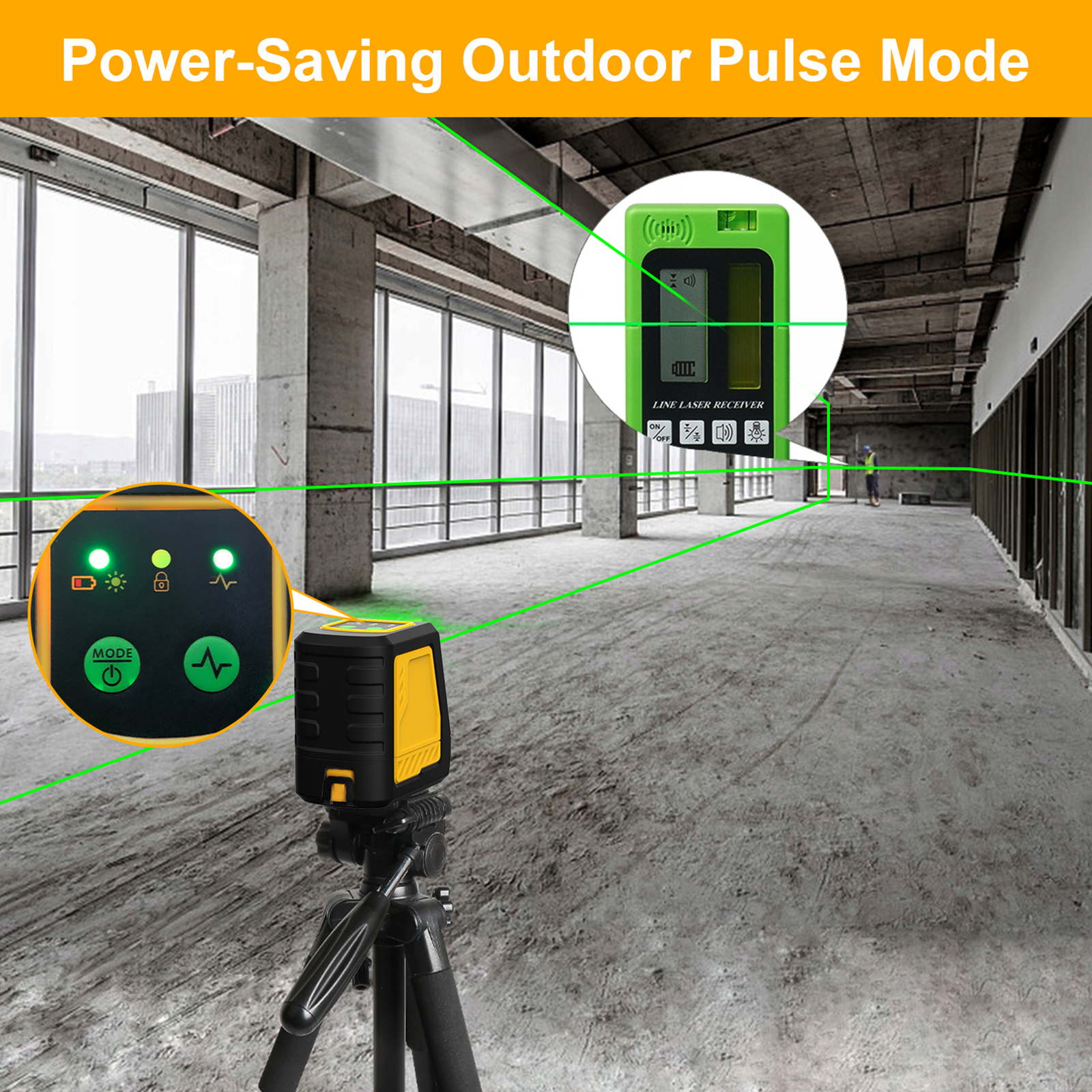 Cross Line Self Leveling Laser Level LL-T1 - PlinEasy